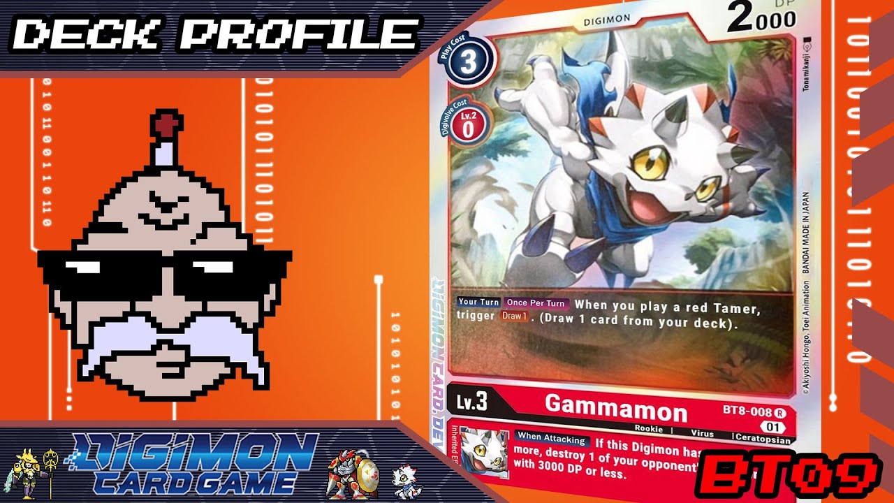 Gammamon! Digimon Ghost Game! Deck Profile Digimon Card Game BT09 - YouTube