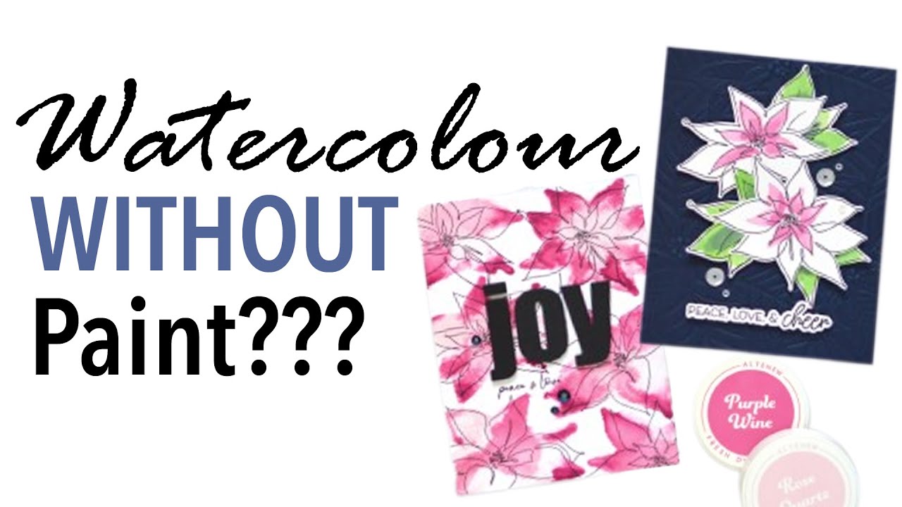 3 EASY Ways to Watercolour on Cards Using Dye Ink! - YouTube