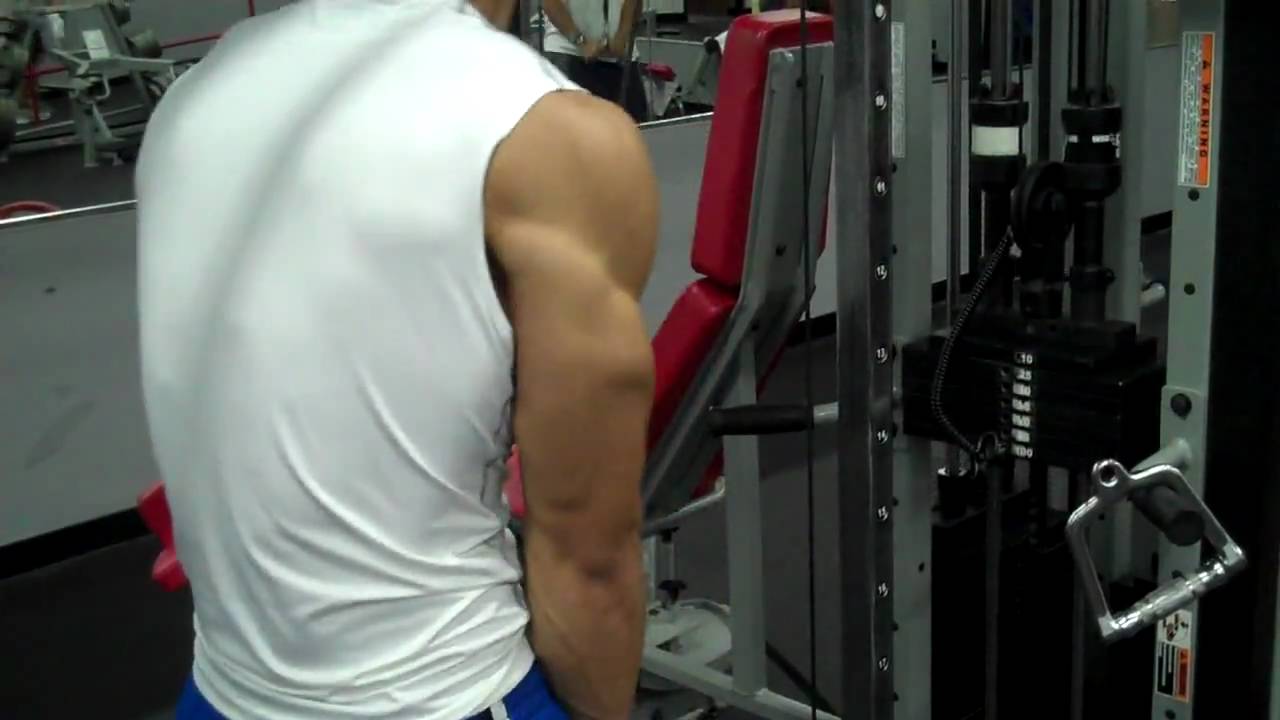 T bar pushdowns - YouTube