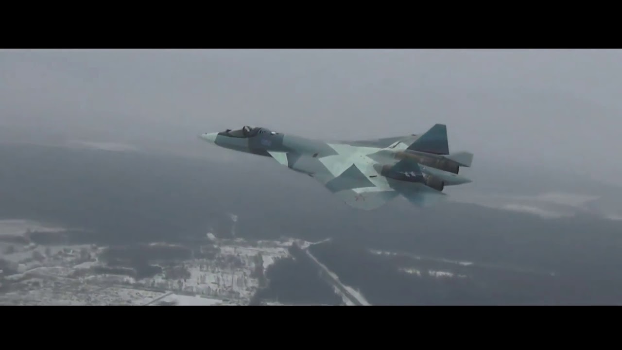 Su 57 test with the new engine `Product 30` - YouTube
