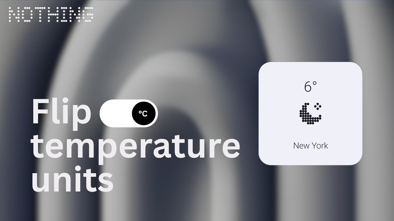 Switch temperature units in Nothing OS Weather widget & app | Change ...