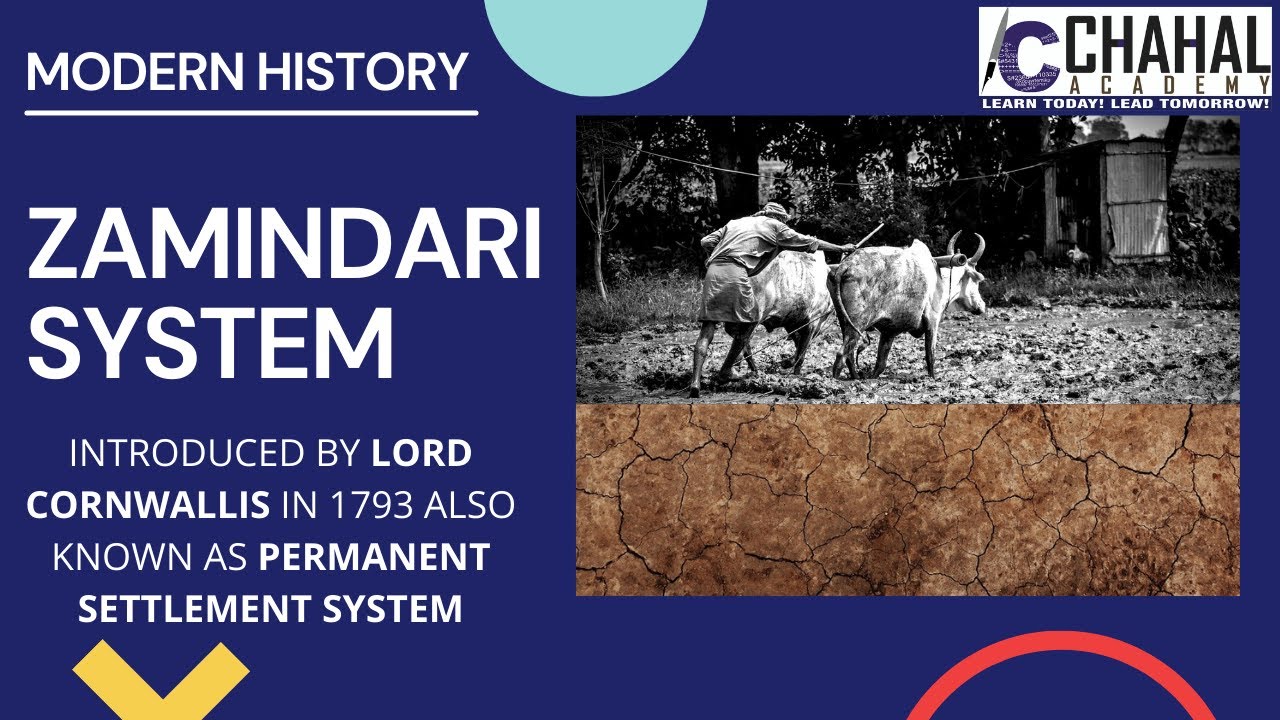 Zamindari System in India | Permanent Settlement Act 1793 | Lord ...