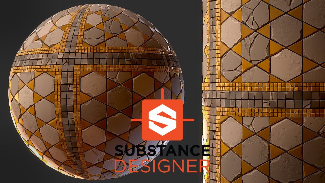 Stylized Tile - Substance Designer - YouTube