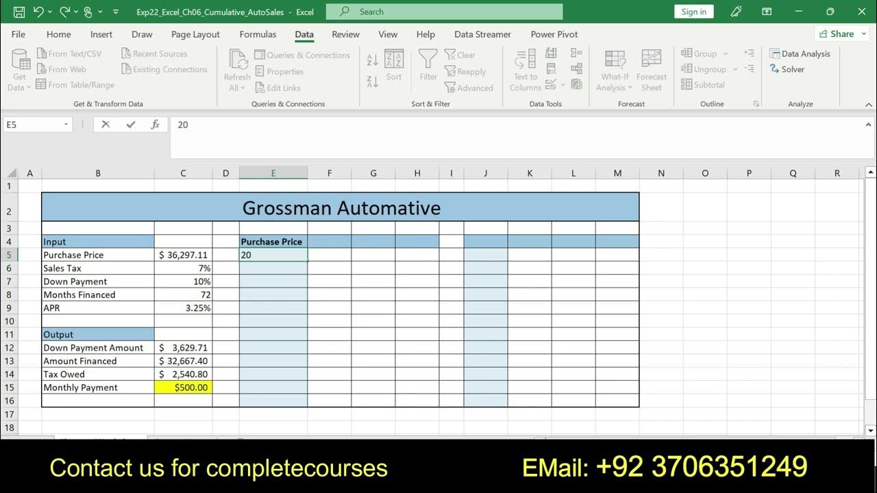Exp22_Excel_Ch06_Cumulative - AutoSales 1.1 | Excel Chapter 6 Cumulative | @Myitlabsolutions512 ...