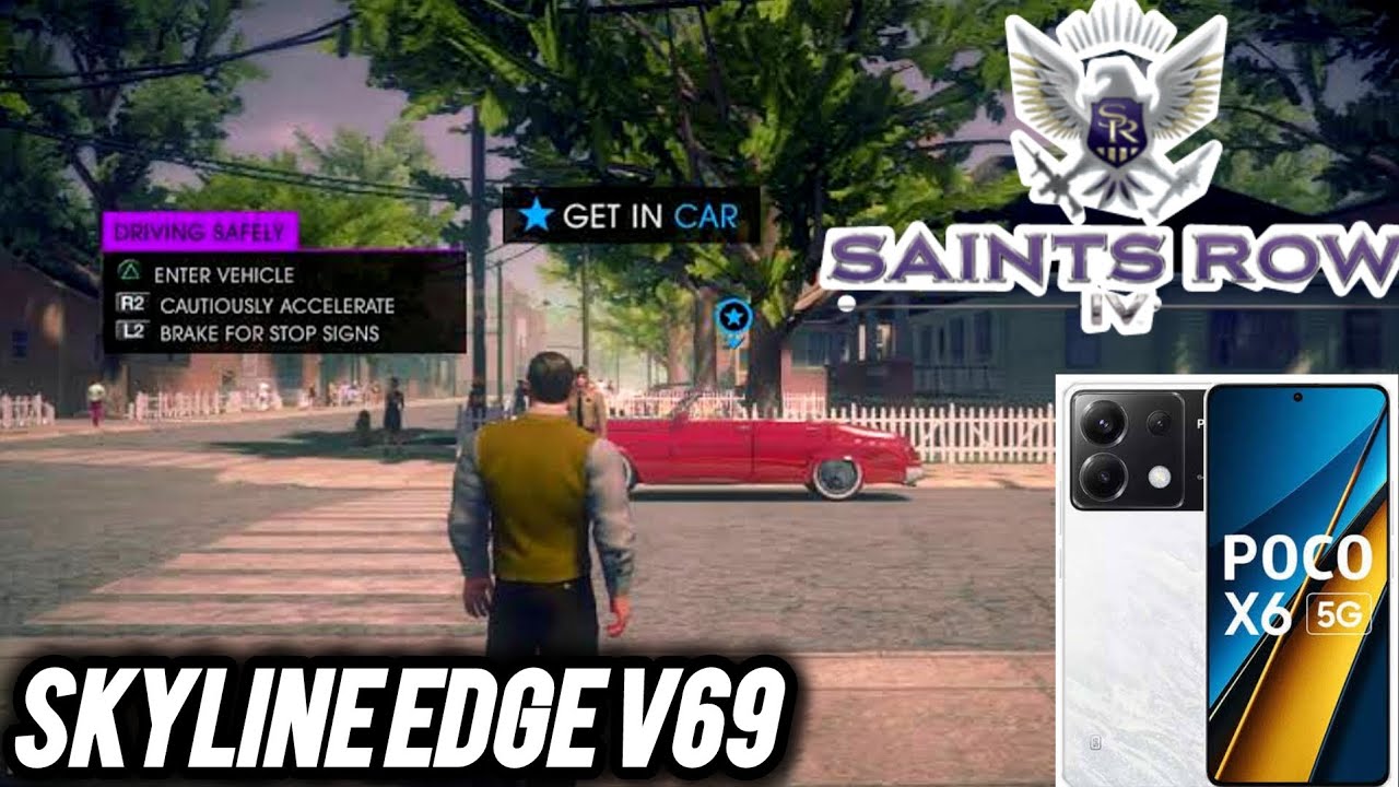 Saints Row 4 Skyline Edge V69 Poco X6 Gameplay - YouTube