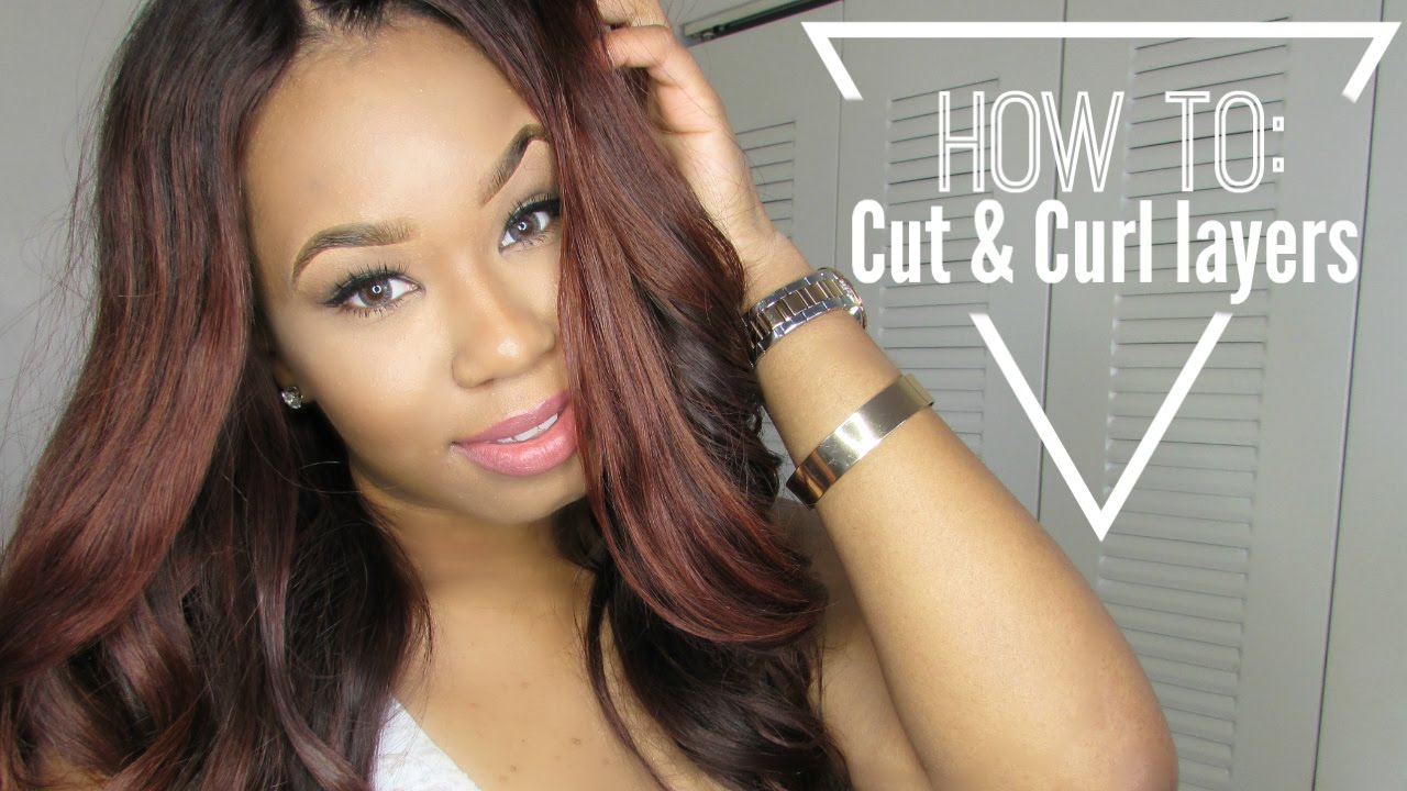 How I Cut My Own Layers & Style | Weave Friendly & SUPER EASY! - YouTube