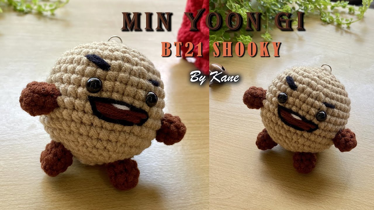 How to Crochet SHOOKY of BT21 Amigurumi | Min Yoon Gi 💕 Crohcet Shooky ...