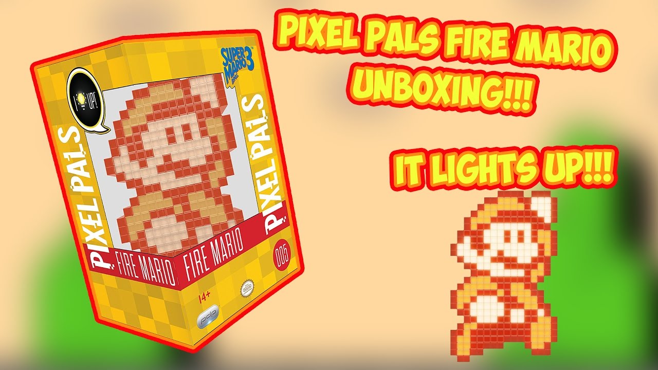 Pixel Pals Fire Mario (Super Mario Bros. 3) Unboxing - It's really cool ...
