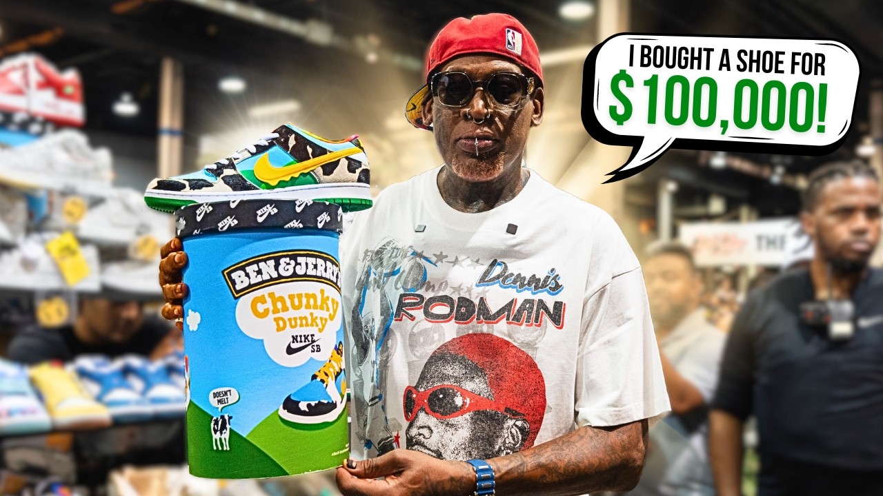 Dennis Rodman Goes Shopping For Sneakers At Got Sole - YouTube