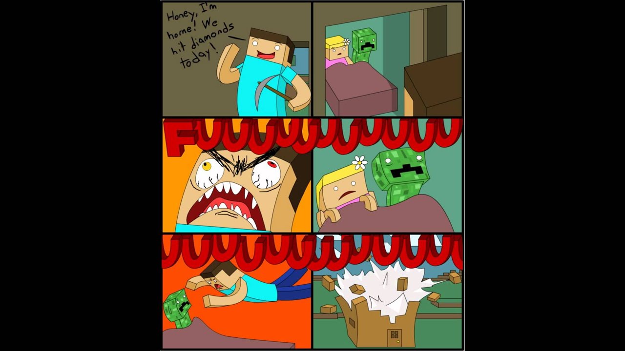 Funny Minecraft Comic Strips