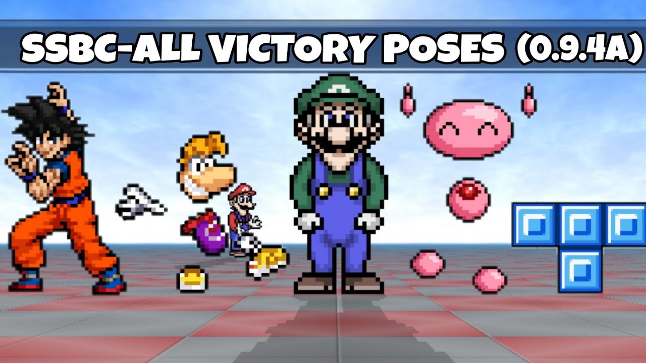 SSBC- ALL VICTORY POSES (9.4a) - YouTube