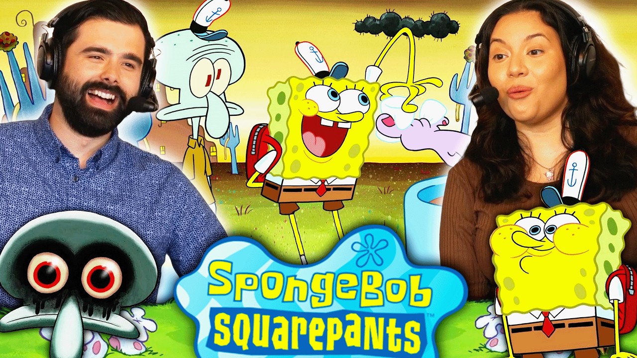 We Watched SPONGEBOB SEASON 12 EPISODE 13 AND 14 For the FIRST TIME ...