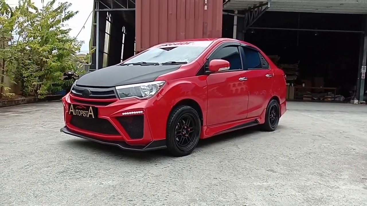 Perodua bezza lava red gt x body kit memang macam madu Dan racun ...