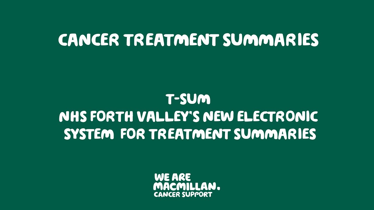 Macmillan T-sum - What is T-sum? - YouTube