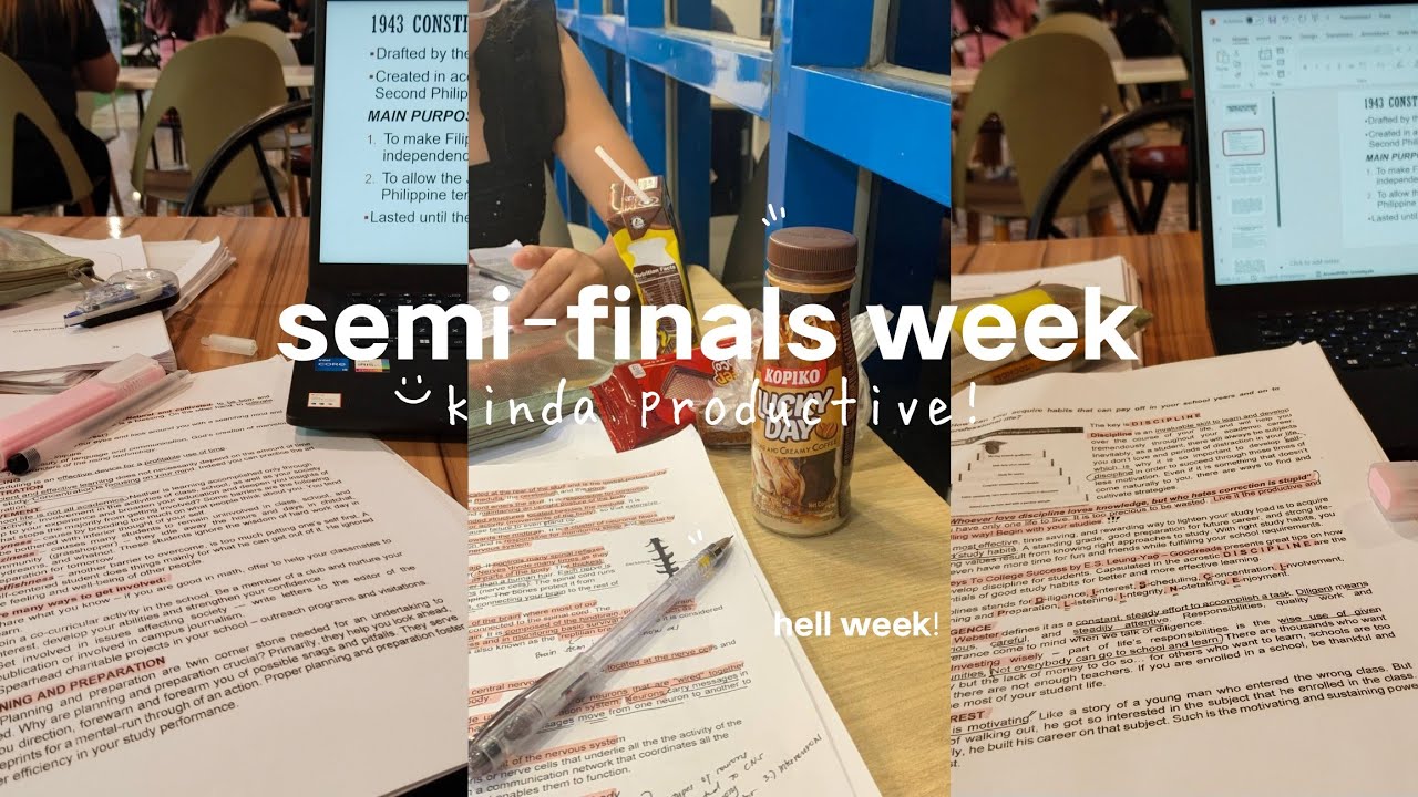 college diaries📖: semi-finals week| life of an average student | hell ...