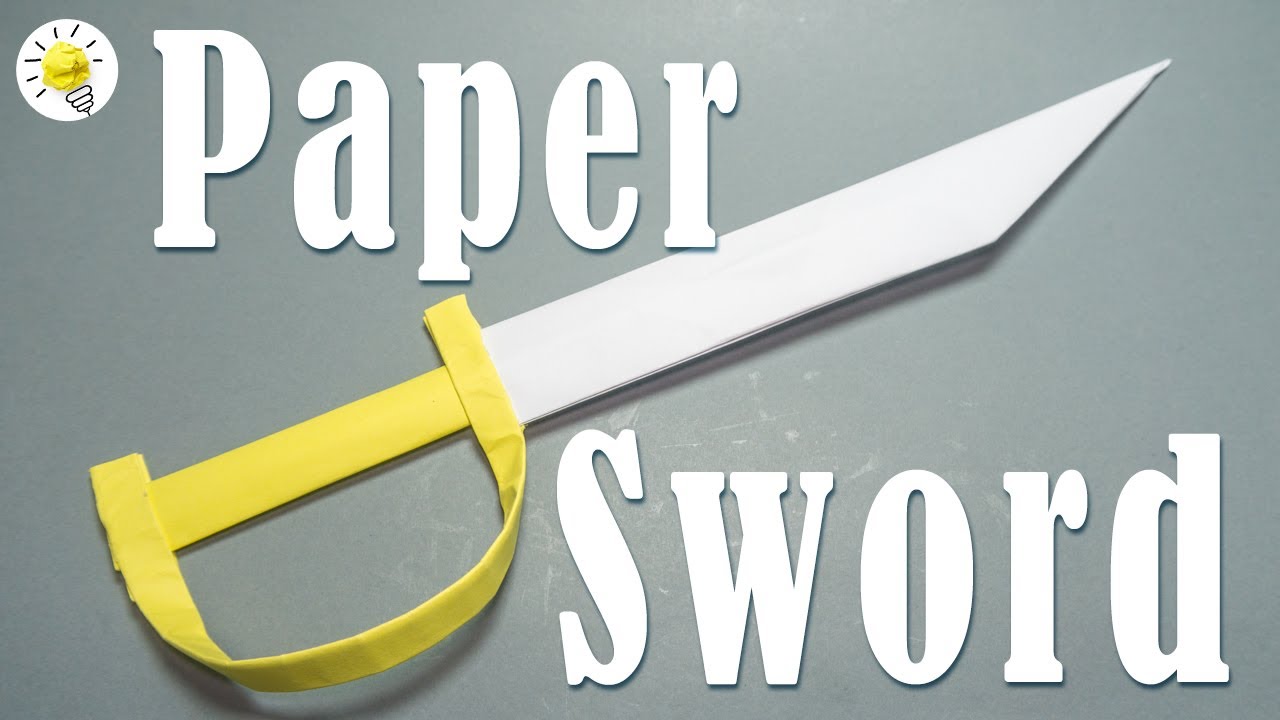 Papierschwert basteln | Papier Schwert basteln | Spaß beim Basteln ...