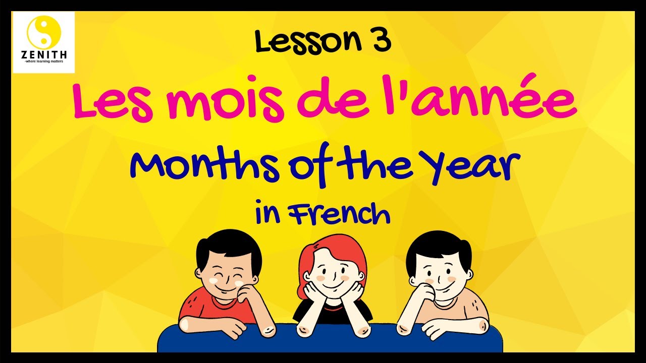 Learn French - Month of the Year in French (Les mois de l'année ...