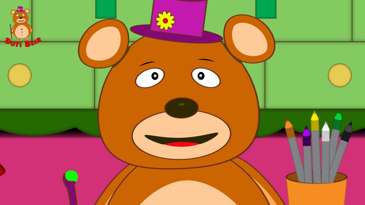 Doti Bear - learning shapes - How to draw a Car? - YouTube