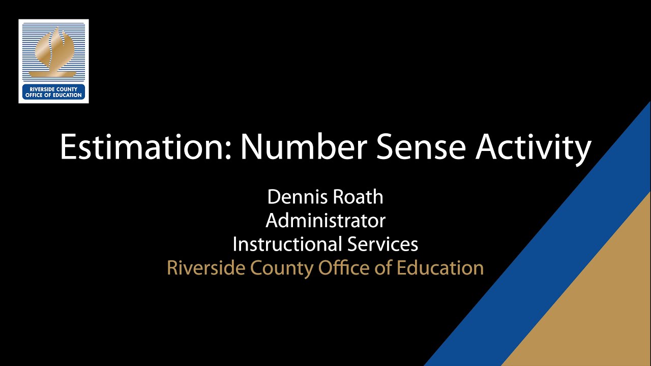 Estimation: Number Sense Activity - YouTube