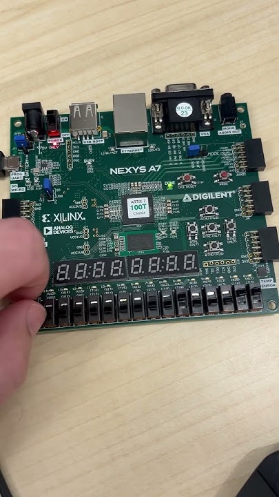 Part two asynchronous register nexys a7 - YouTube