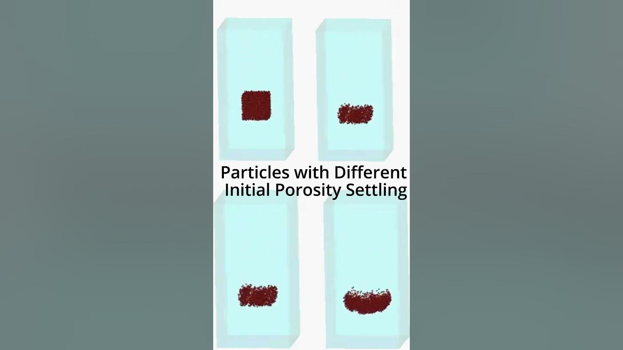 Particles with Different Initial Porosity Settling - YouTube