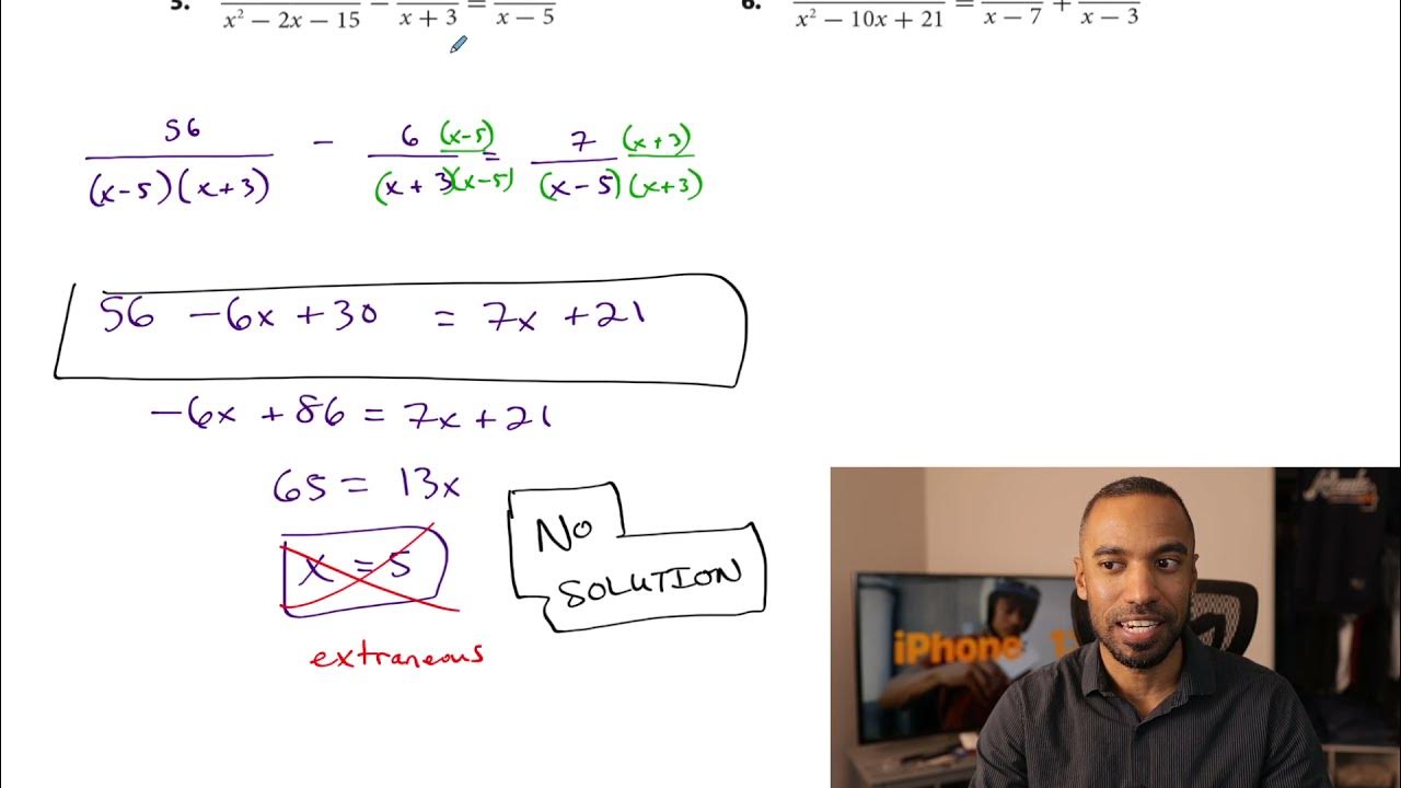 Solving Rational Equations (practice problems) - YouTube