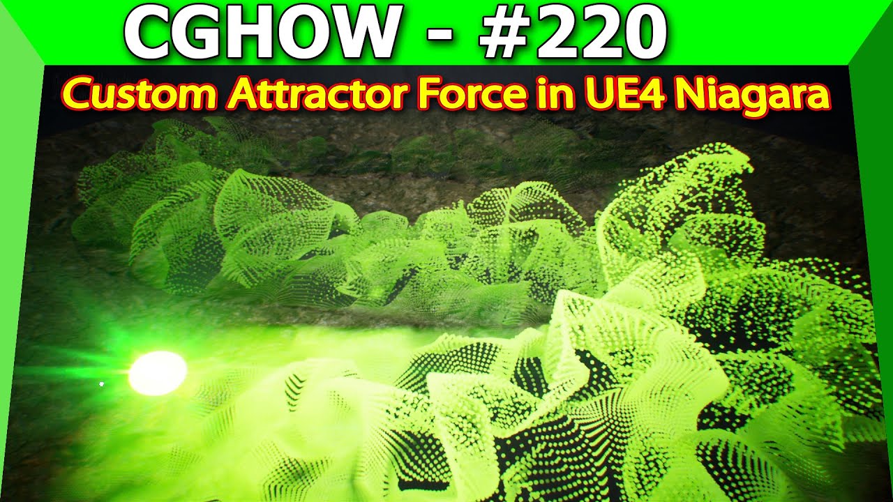 Custom Attractor Force Unreal Engine Niagara Tutorial Ue4 Niagara Custom Force Youtube