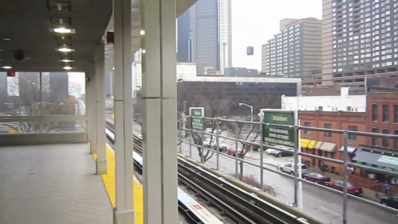 Detroit People Mover [HD Video] - elevated train circling downtown ...