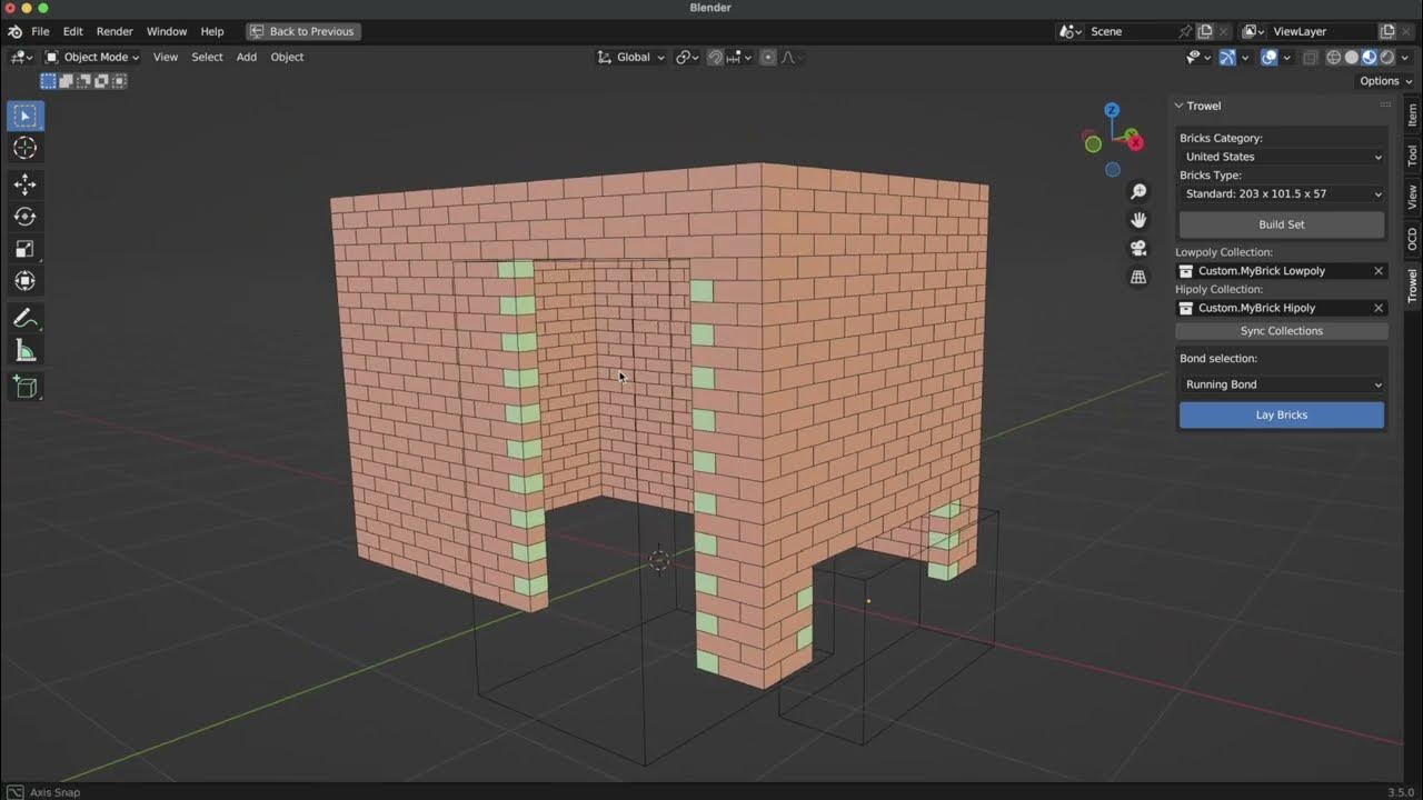 Instant Walls: Effortlessly Create Brick Structures with Trowel add-on ...