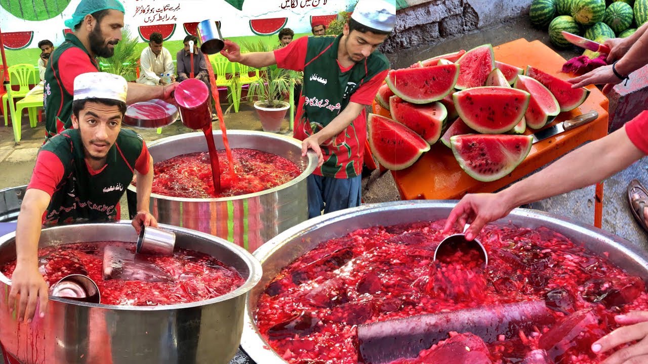 Famous Tarbooz ka Sharbat | Refreshing Water Melon Juice Ramzan Healthy ...