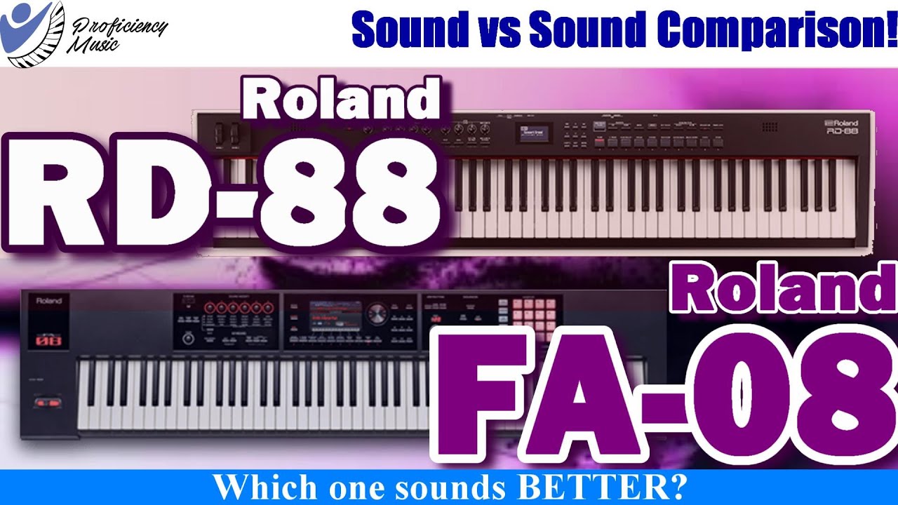 Roland RD-88 vs Roland FA-08: Sound vs Sound Comparison! - YouTube
