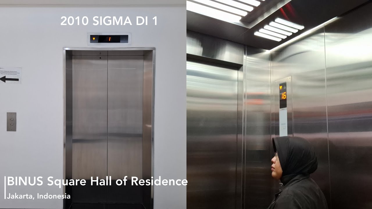 Sigma DI1 Traction Elevator at BINUS Square Hall of Residence, Jakarta ...
