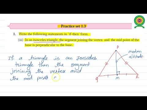 | Grade 9 | Geometry | Basic Concepts in Geometry | Practice Set 1.3 ...