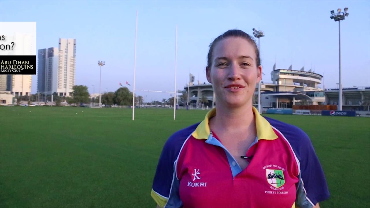 Fiona Scally Interview- Harlequins Abu Dhabi - YouTube
