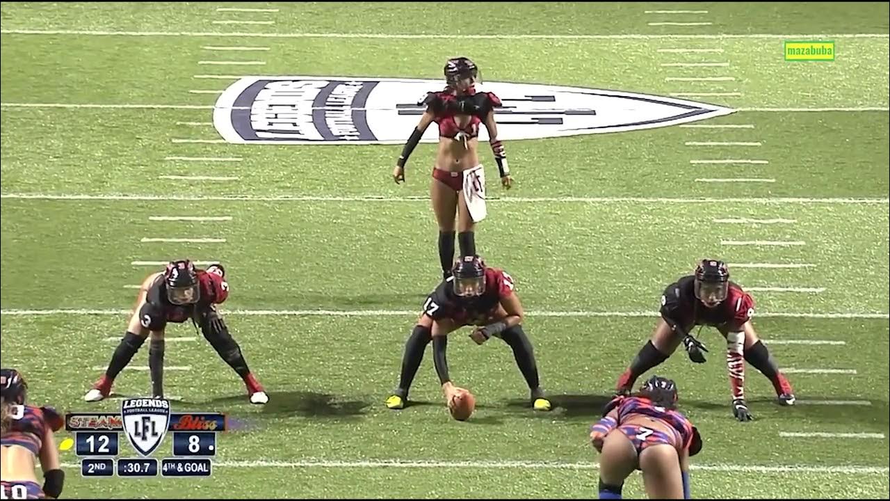 Best moments of the football lingerie league LFL - X League Highlights 2022 - YouTube