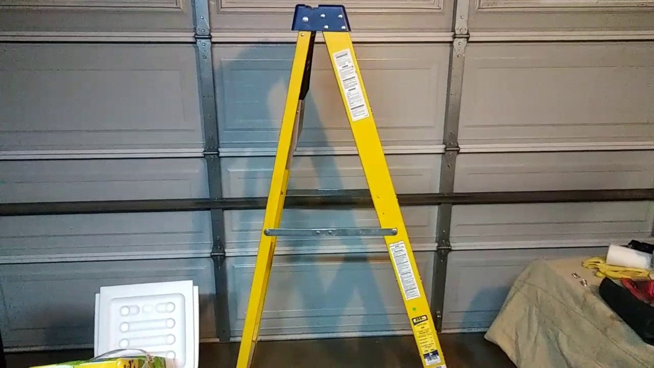 6 foot ladder how to prevent accidents and falling - YouTube