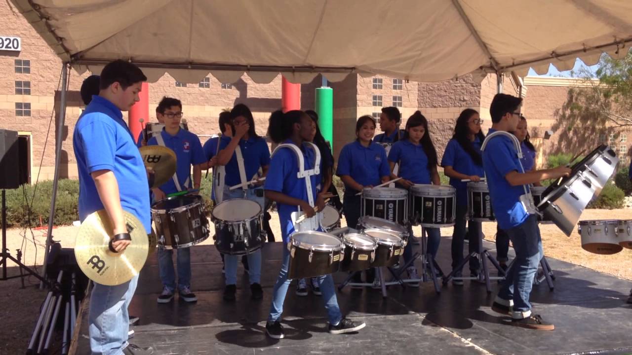R.O. GIBSON MIDDLE SCHOOL DRUMLINE 4-16-2016 - YouTube