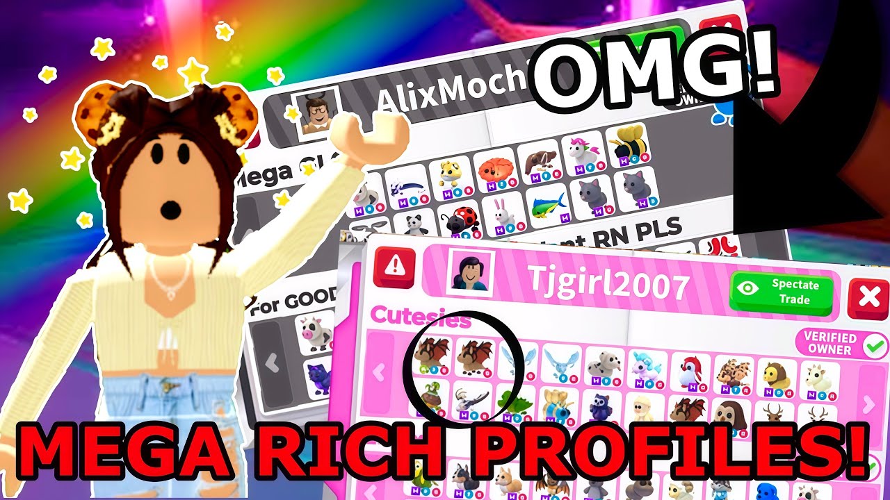 FINDING AND TRADING THE RICHEST PROFILES IN MY ADOPT ME TRADING SERVER ...