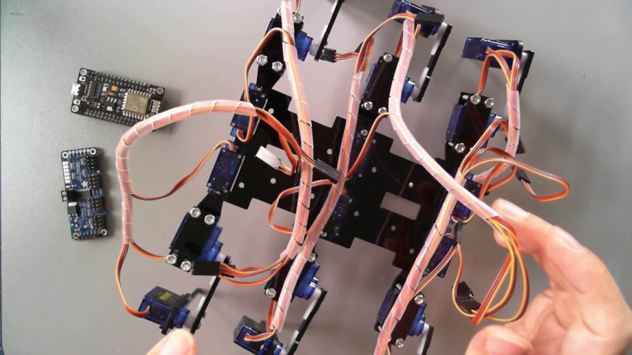 Spiderbot Build A Hexapod Robot With Esp8266 Pca9685 And Micropython