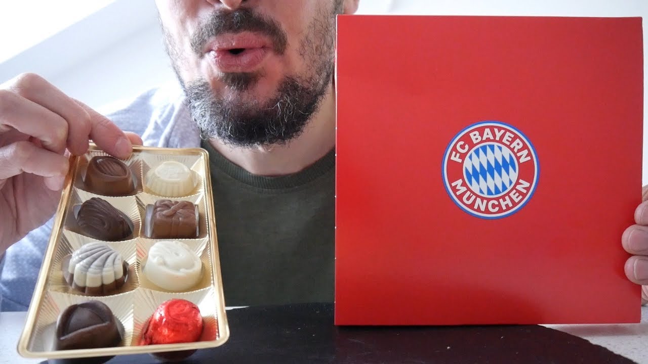 ASMR Deutsch – Bayern München Pralinen – Bayern Munich Chocolates - YouTube