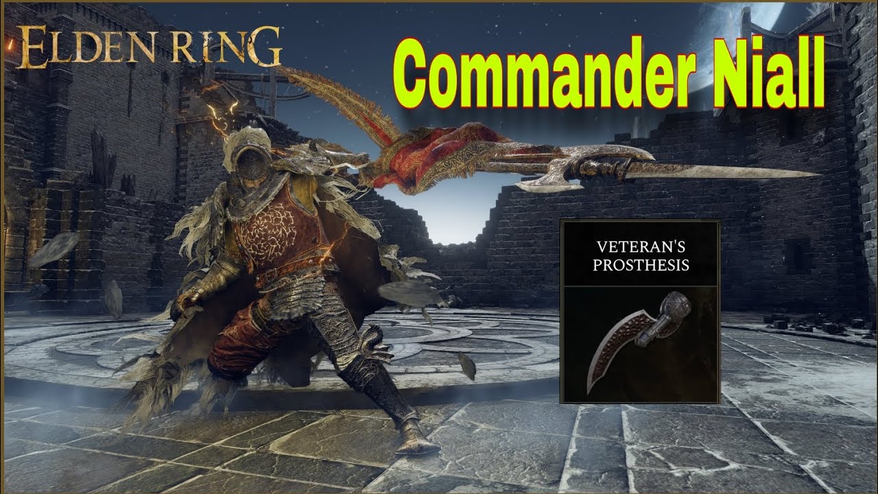 Elden Ring - Commander Niall - Vetern's Prosthesis - YouTube