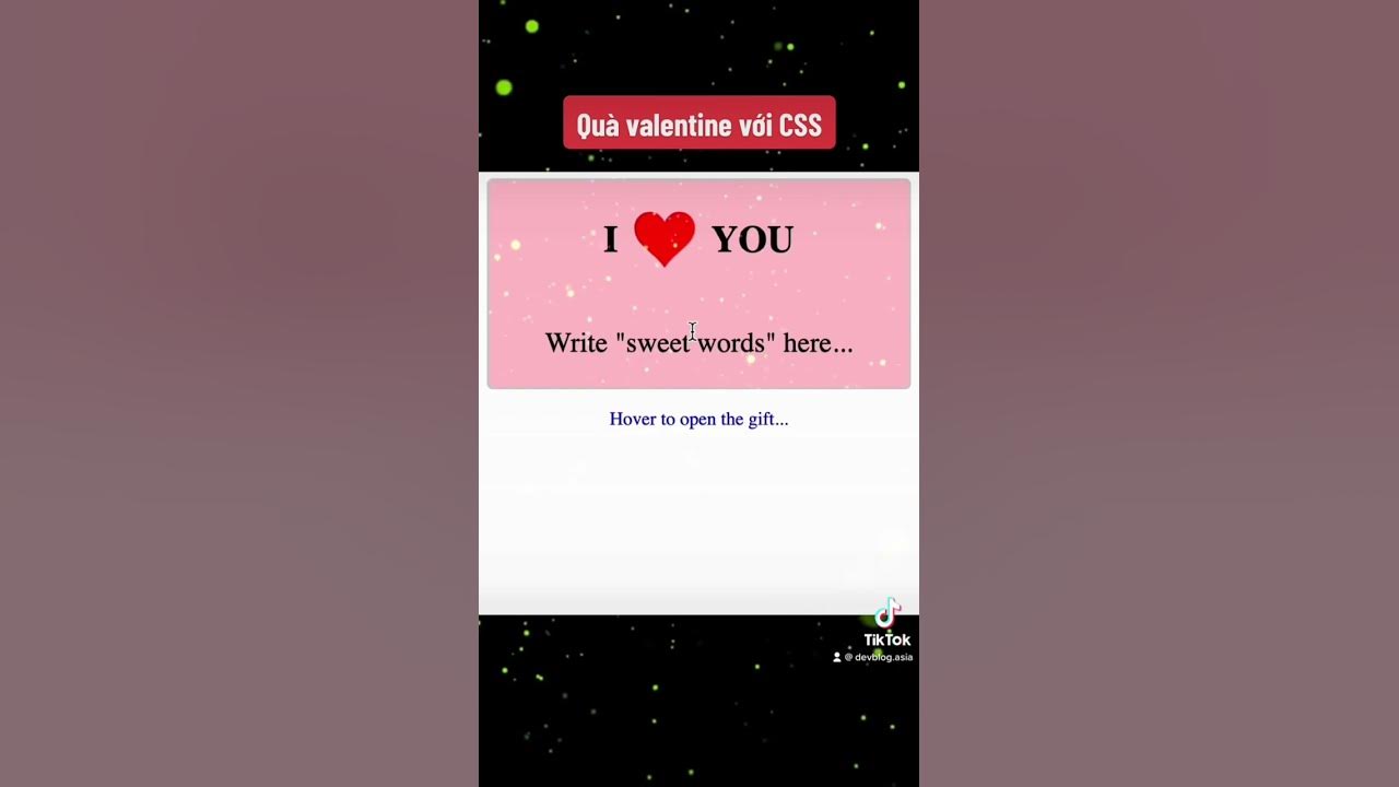A Valentine T With Css Css Html Valentinesday Youtube
