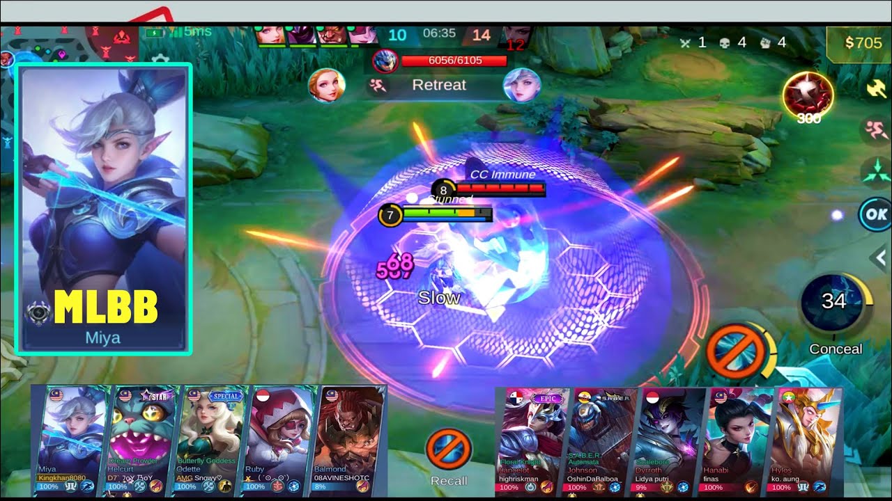 MIYA Moonlight Archer Hero [Marksman] - Mobile Legends Bang Bang - YouTube