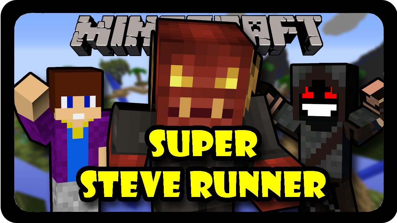 Minecraft MiniGame - Super Steve Runner #1 - YouTube