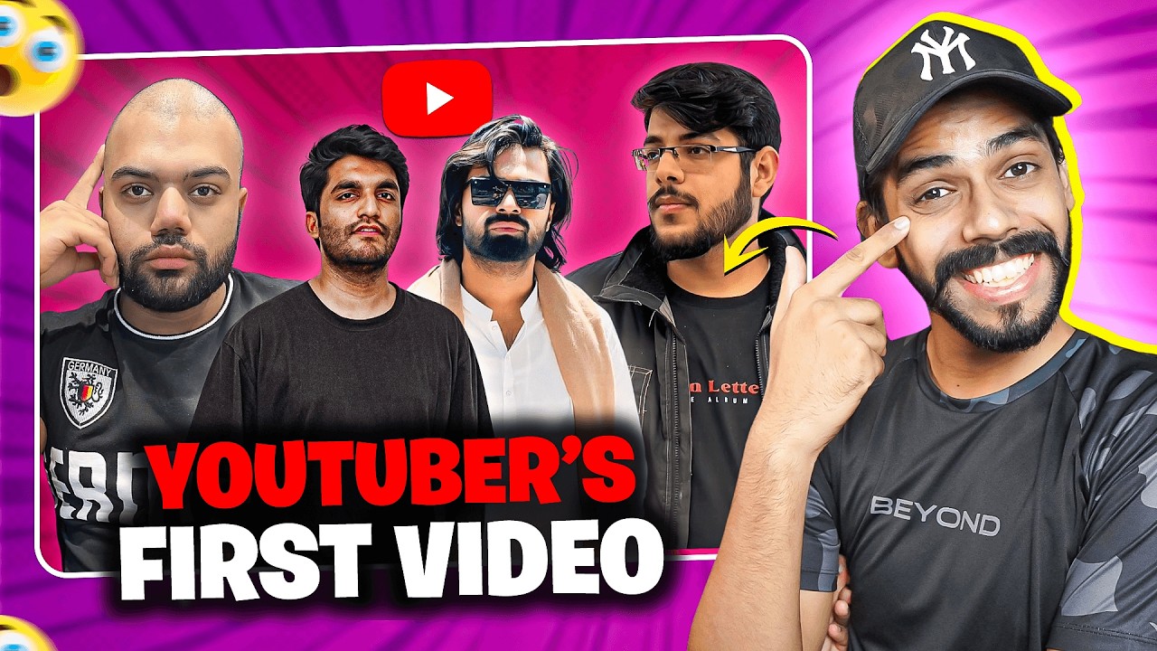 FAMOUS PAKISTANI YouTubers FIRST VIDEO - YouTube