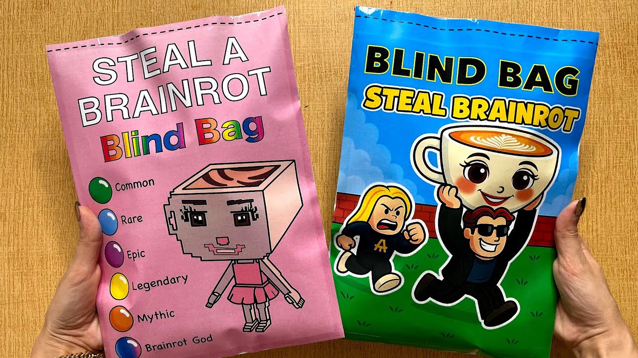 ️ Paper Diy ️ Roblox STEAL A BRAINROT Blind Bag ! 💖 ASMR Unboxing - YouTube