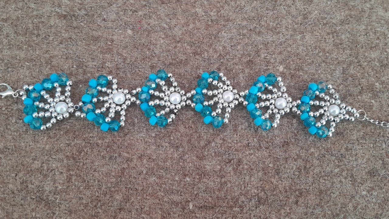 How to make easy beaded bracelet//SIMPLE AND EASY TUTORIAL// Homemade ...