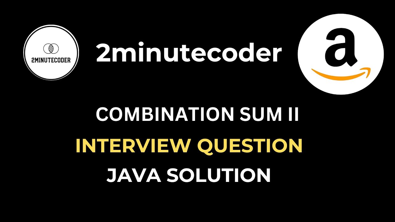 Leetcode 40 Combination Sum Ii Java Solution Youtube 6440