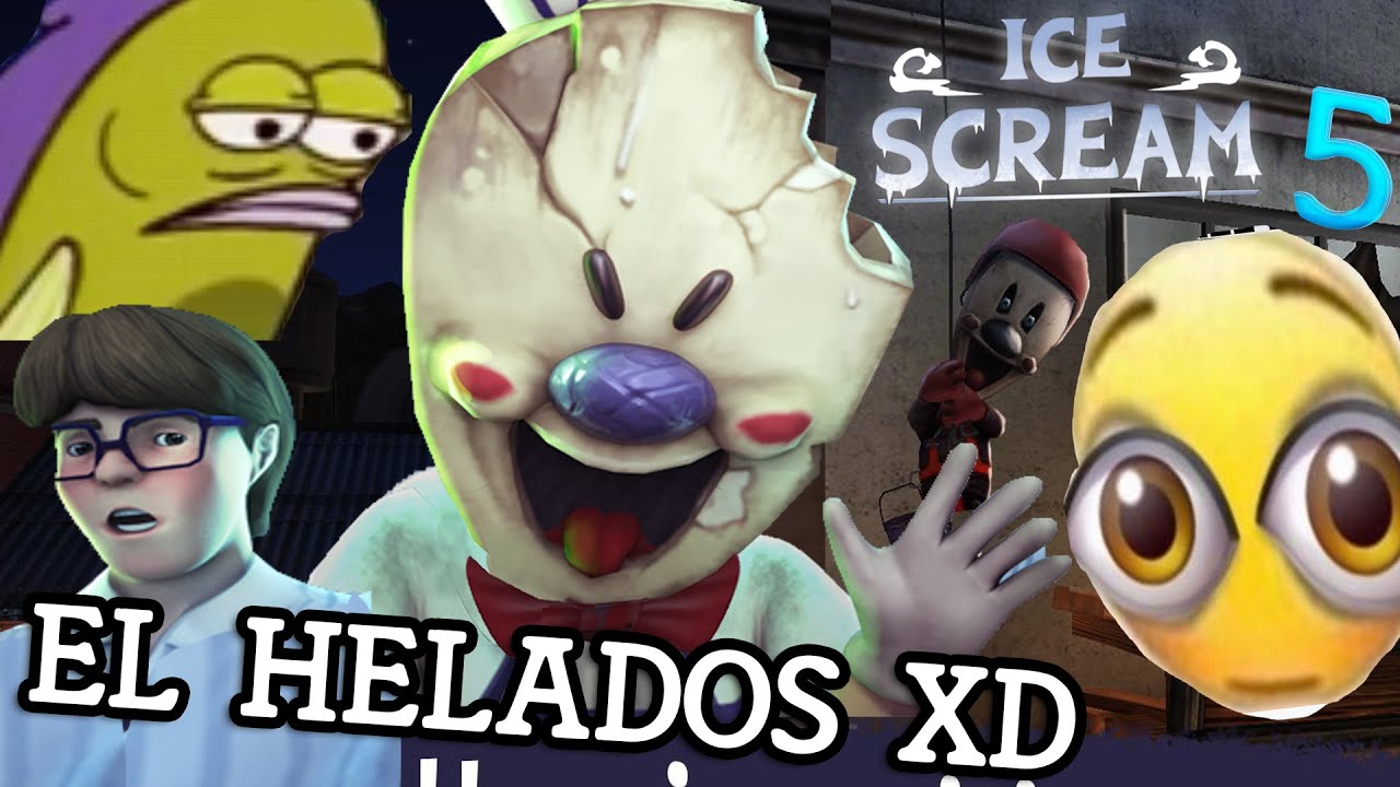 Jugando ICE SCREAM 5 "el heladero feo 😠" con MEMES 👌 - YouTube