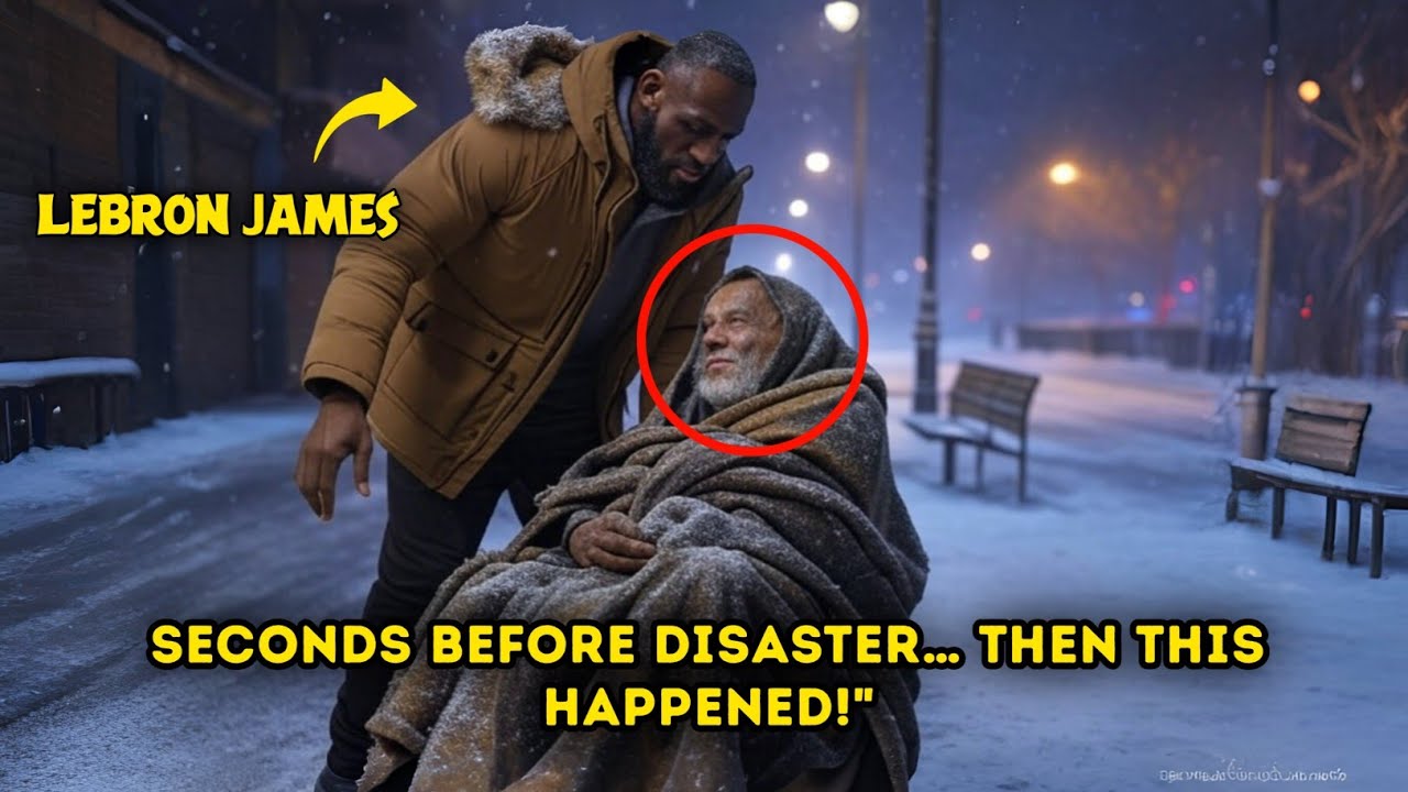 LeBron James saved a homeless veteran in a snowstorm... His bravery ...